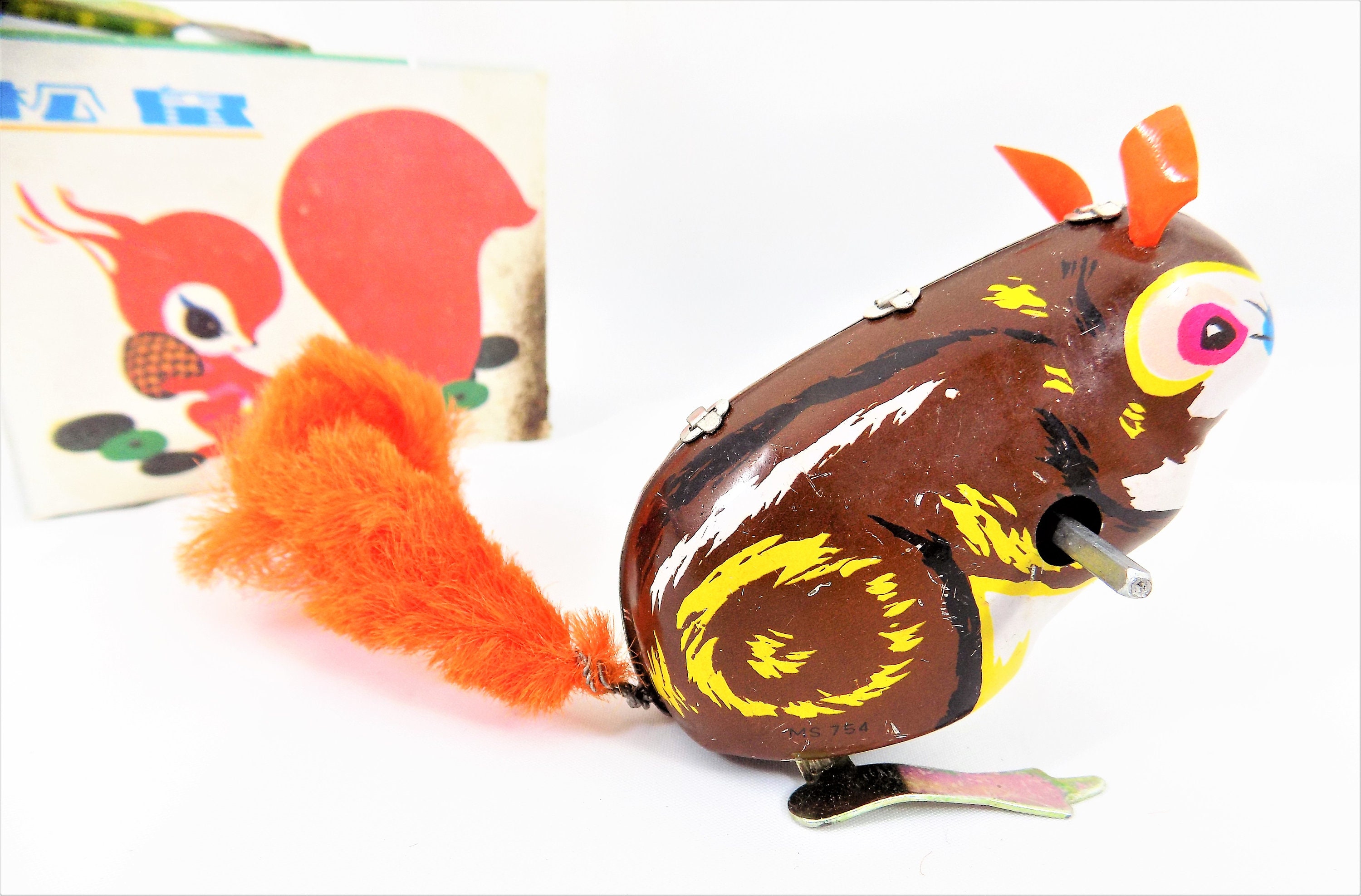 Wind up Squirrel Litho Toy With Key Clock Work Working | Etsy