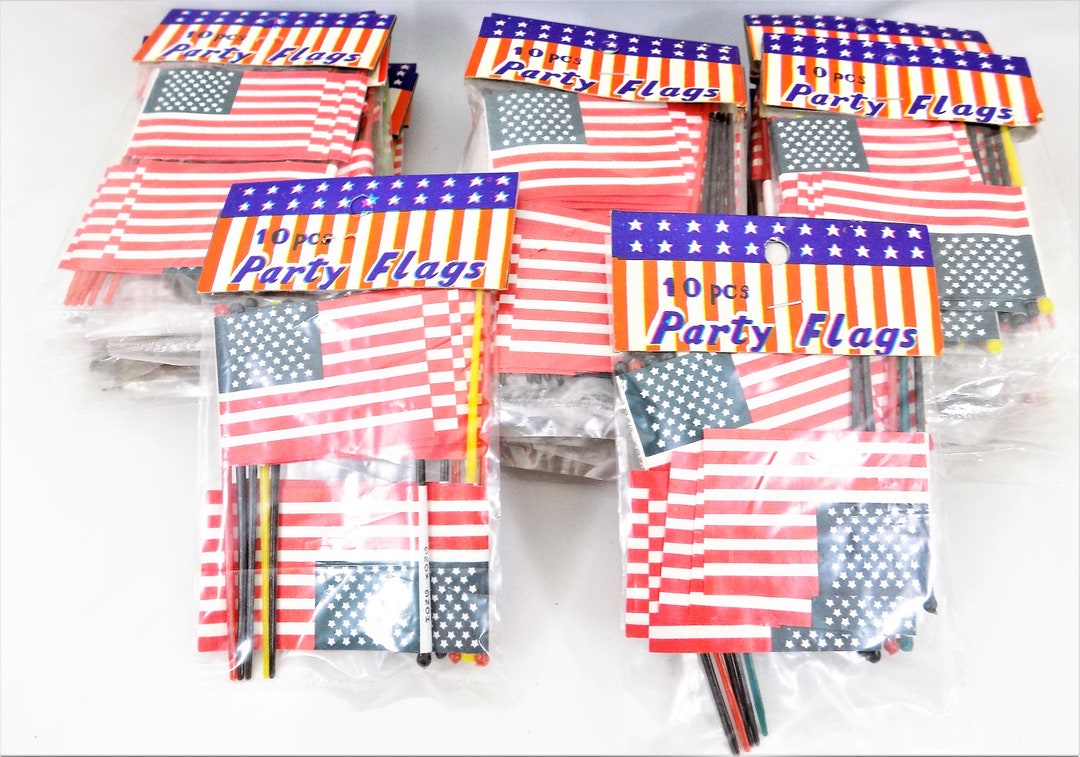 American Flag Party Picks, 35 NOS Packages, 350 Party Picks, Patriotic ...