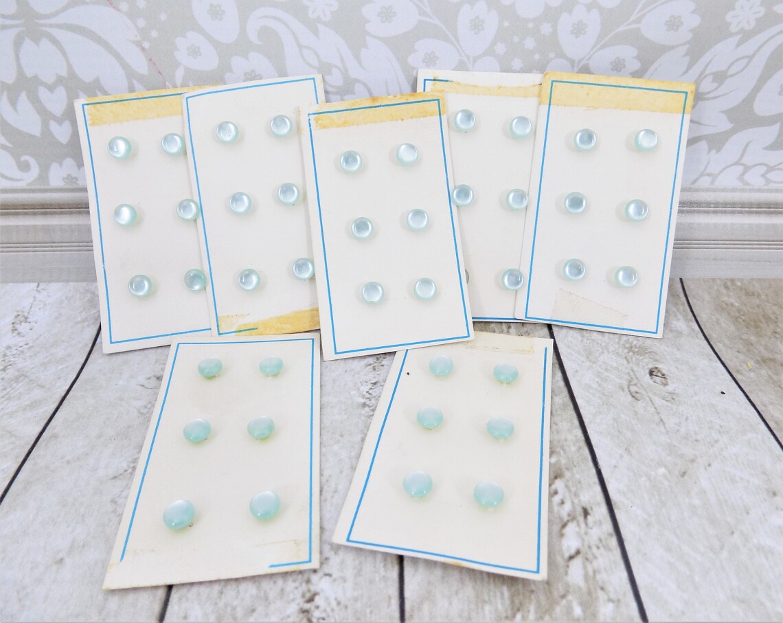 6mm Buttons on Cards Baby Buttons Doll Clothes Vintage | Etsy