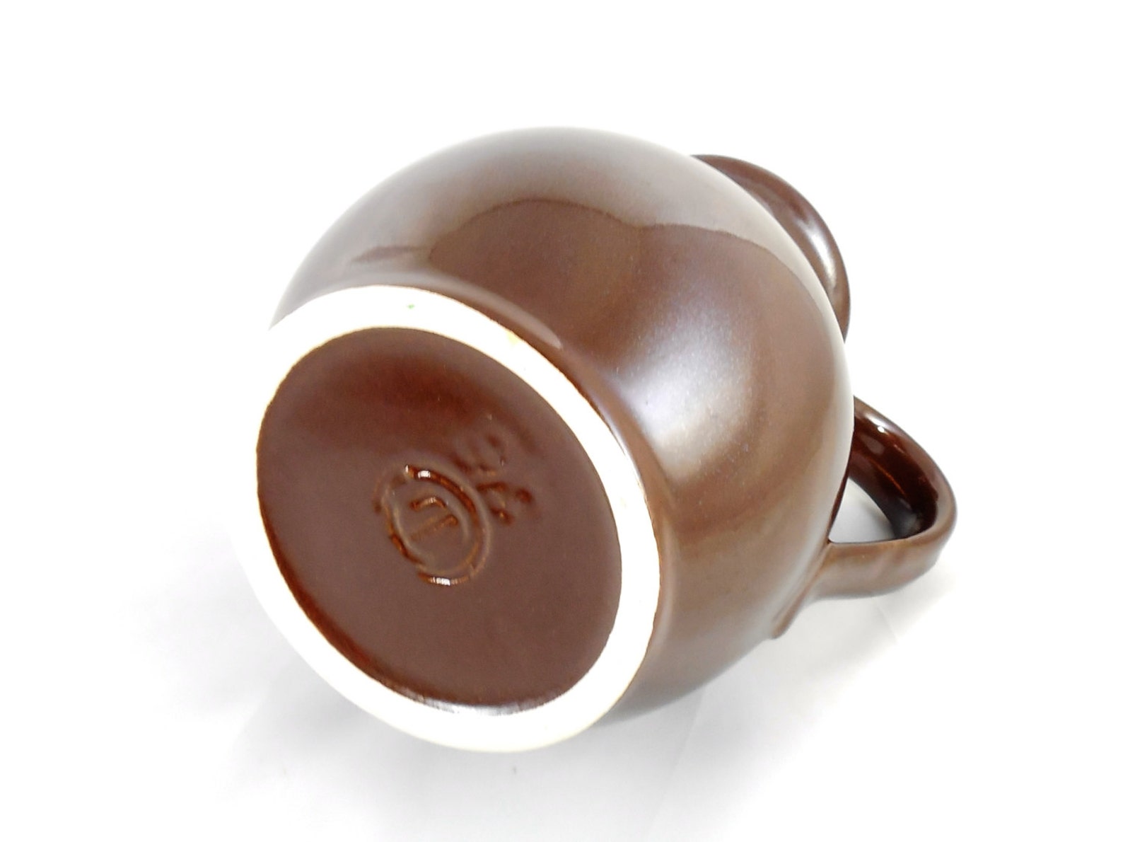 Vintage Brown Pottery Pitcher 6 1/2 Ceramic Brown | Etsy