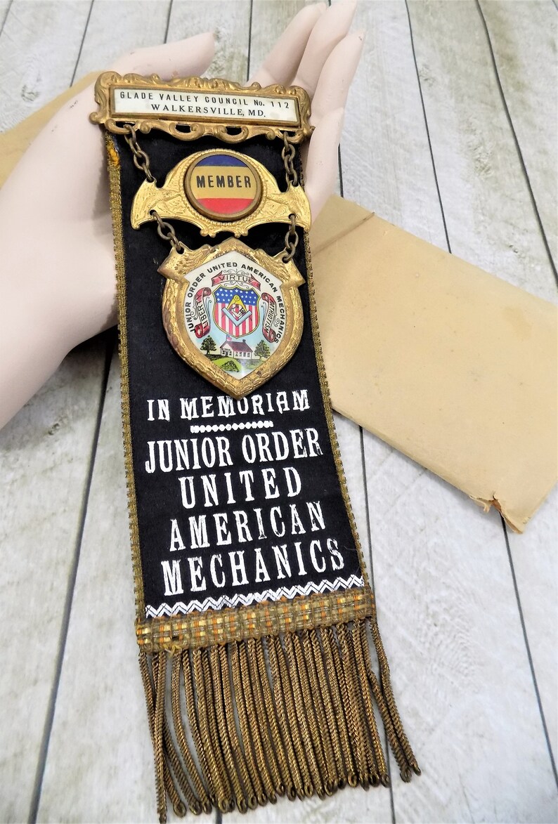 Junior Order United American Mechanics Member Medal Ribbon - Etsy