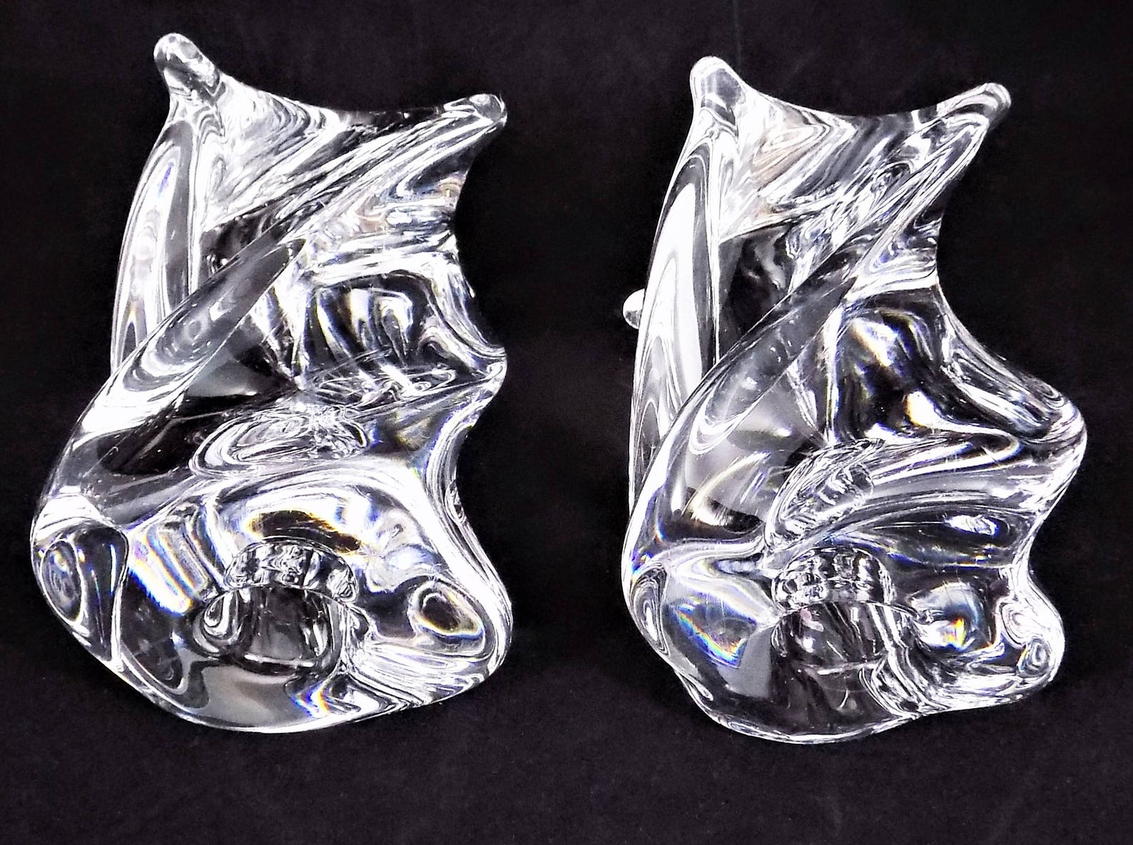 Crystal Candlestick Holders Saint Louis Isabelle One Pair | Etsy