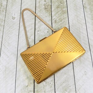 Marhill Carry All Compact, Gold Tone, Art Deco Style, Brazilian Chain ...