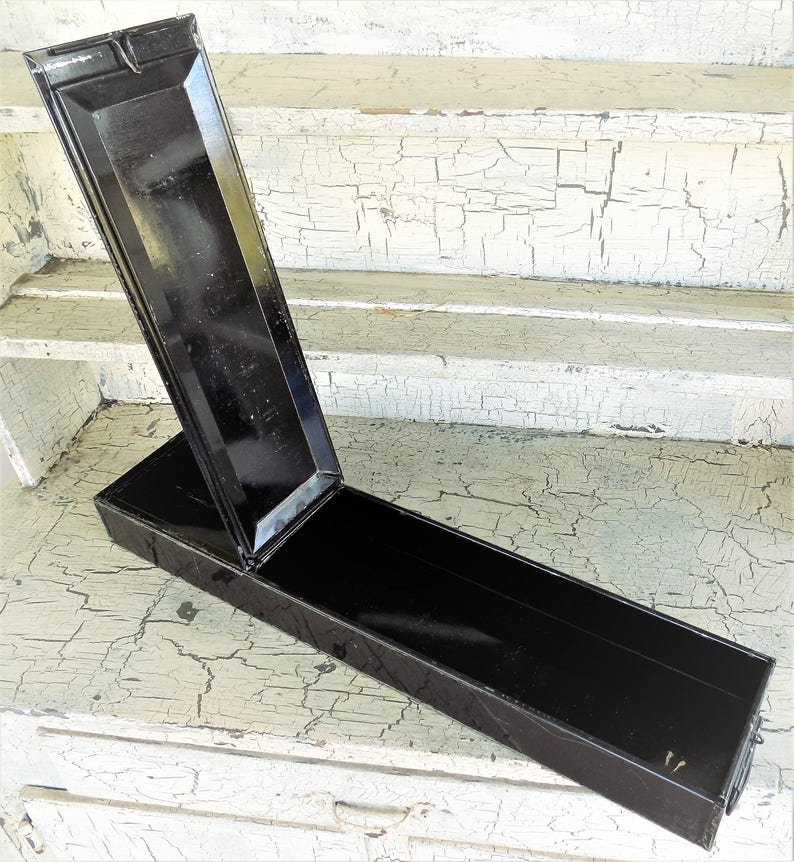 Black Safety Deposit Box Metal Box by The Hall's Safeco | Etsy