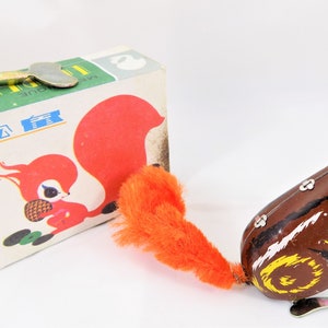 Wind up Squirrel, Litho Toy, With Key, Clock Work, Working Toy, Brown ...