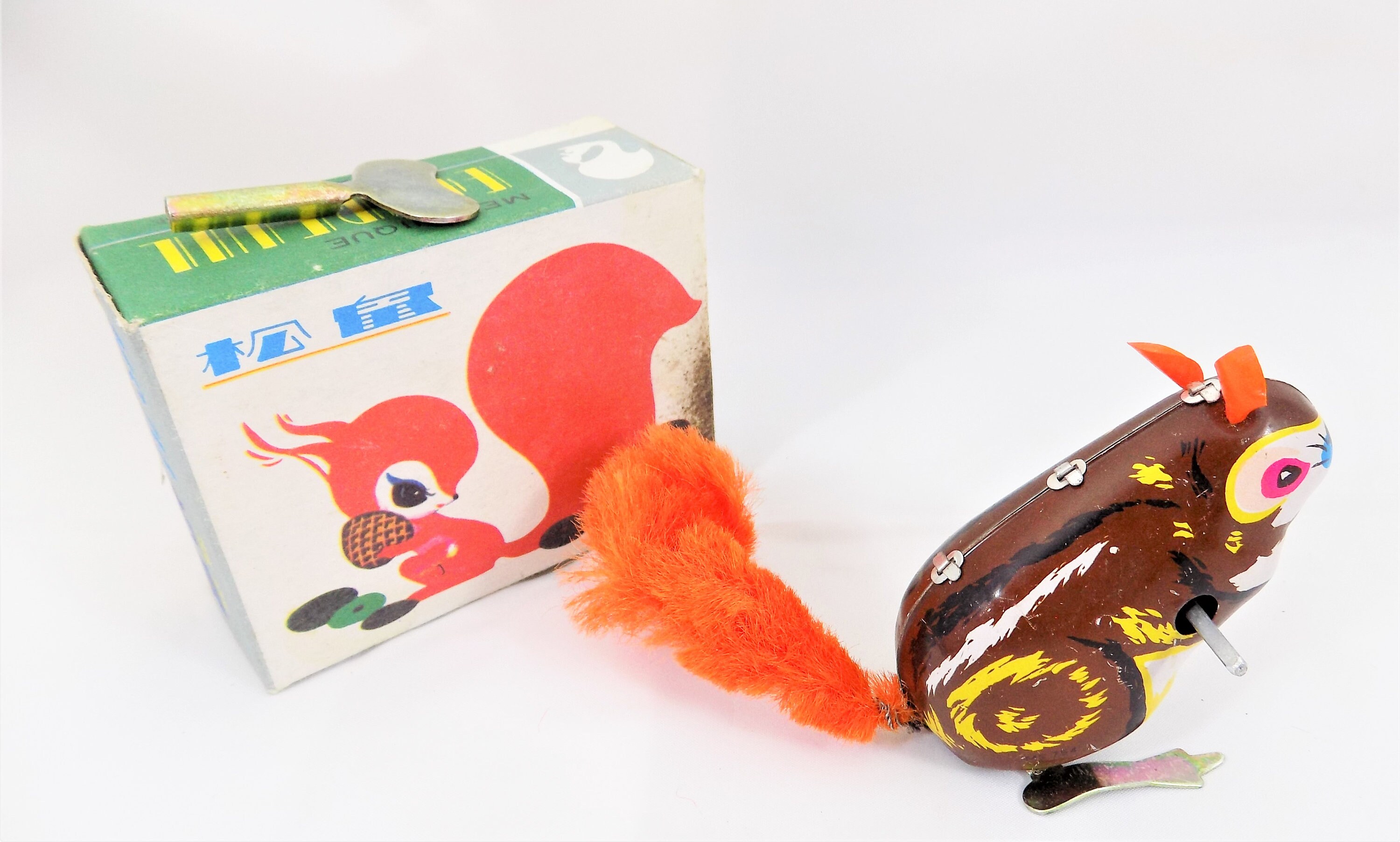 Wind up Squirrel Litho Toy With Key Clock Work Working | Etsy