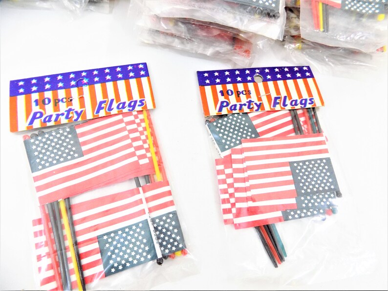 American Flag Party Picks 35 NOS Packages 350 Party Picks - Etsy
