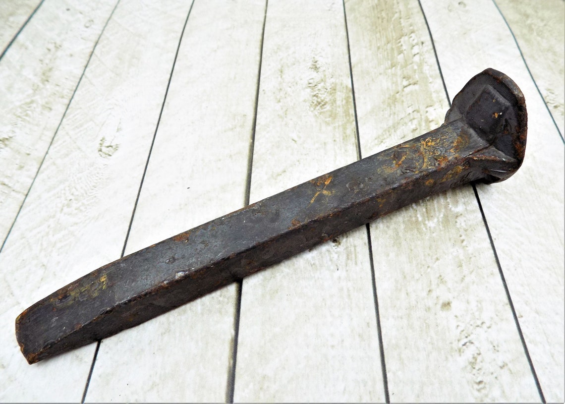Cast Iron Railroad Spike Rusty Crusty Huge Nail Railway | Etsy