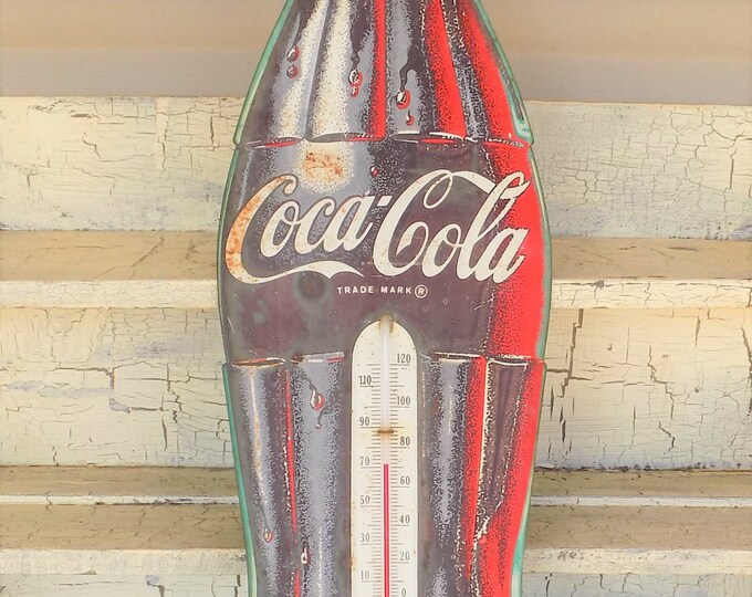 Coca-cola Thermometer, 1958 Made in USA, 29" Working Thermometer, Coca ...