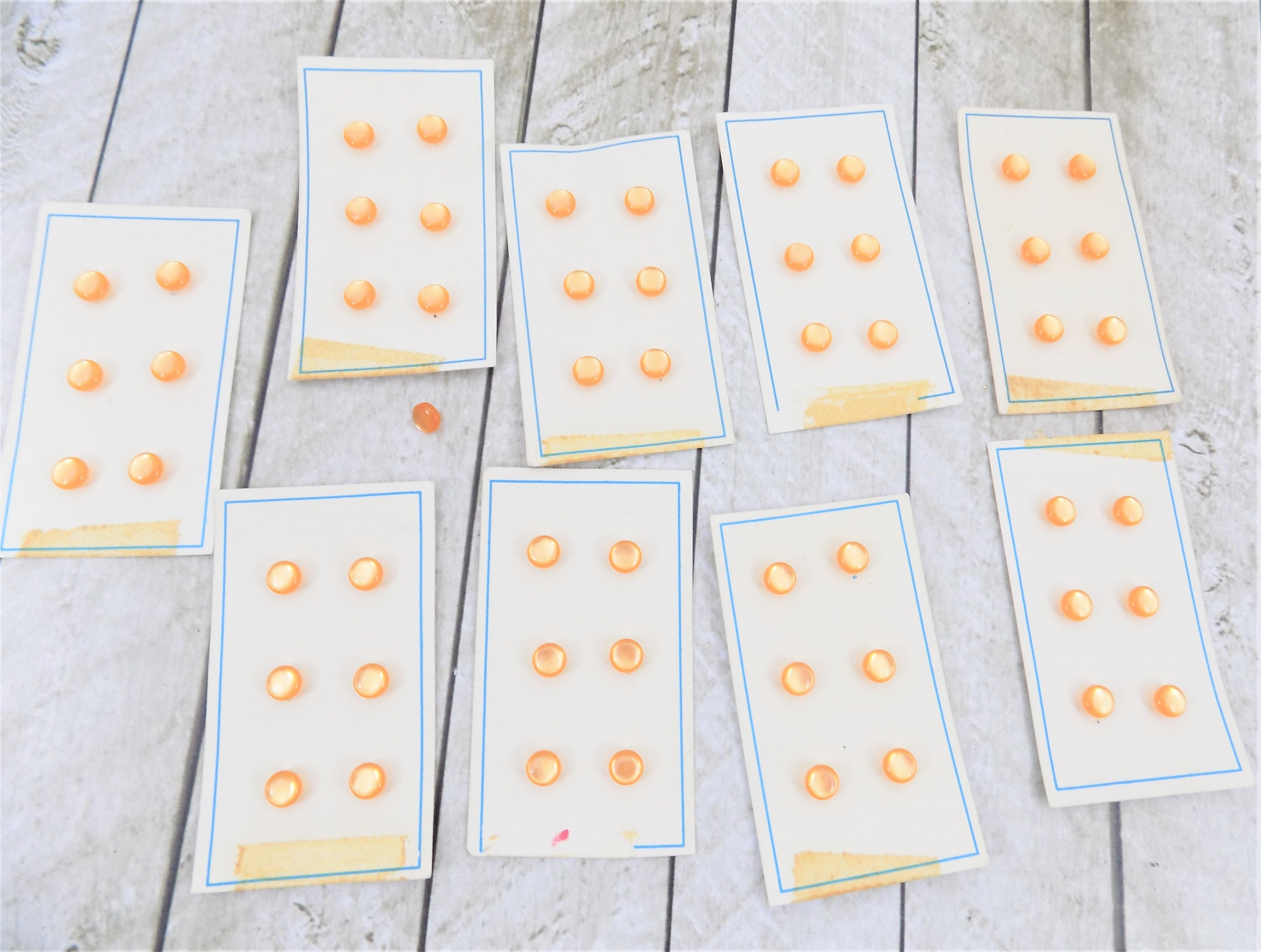 6mm Buttons on Cards Baby Buttons Doll Clothes Vintage | Etsy