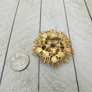 Avon Sunray Brooch, Turquoise Cabochons, Early Avon, 2 1/8 Brooch ...
