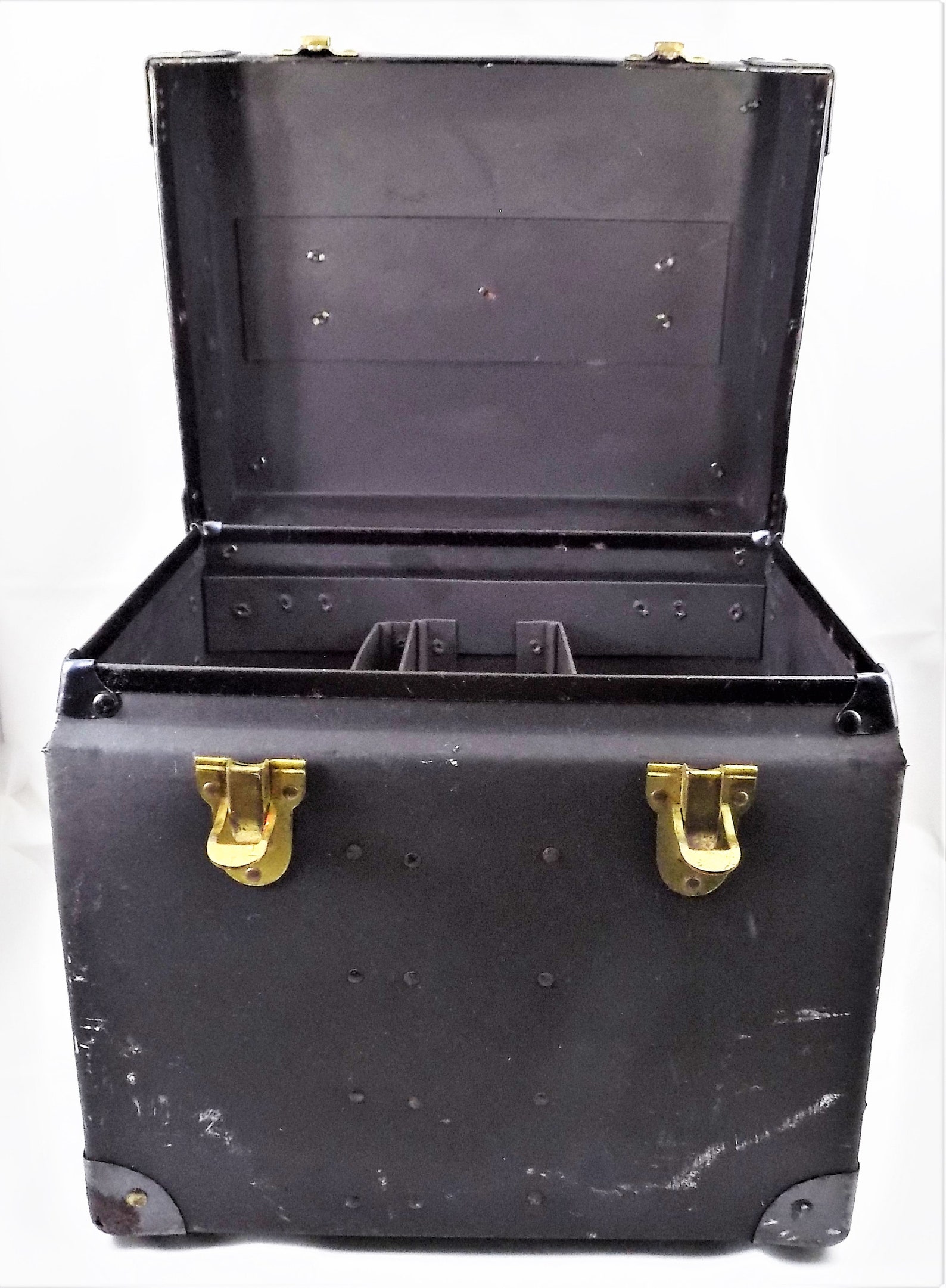 Portable Storage Case Metal Snap Closures Faux Leather | Etsy