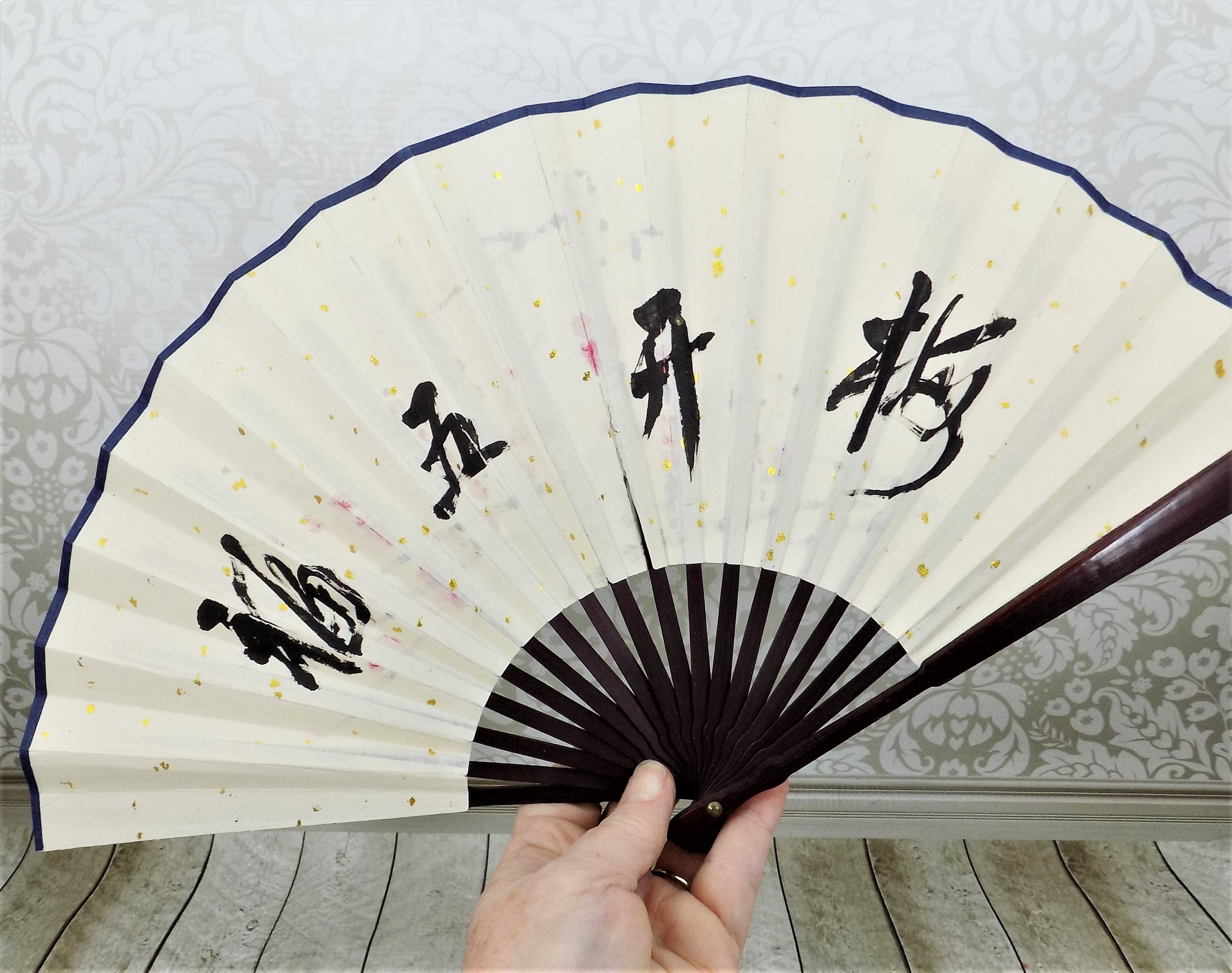 Painted Folding Fans Chinese Origin Advertising | Etsy