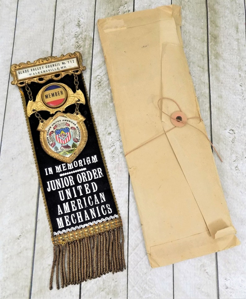 Junior Order United American Mechanics Member Medal Ribbon - Etsy