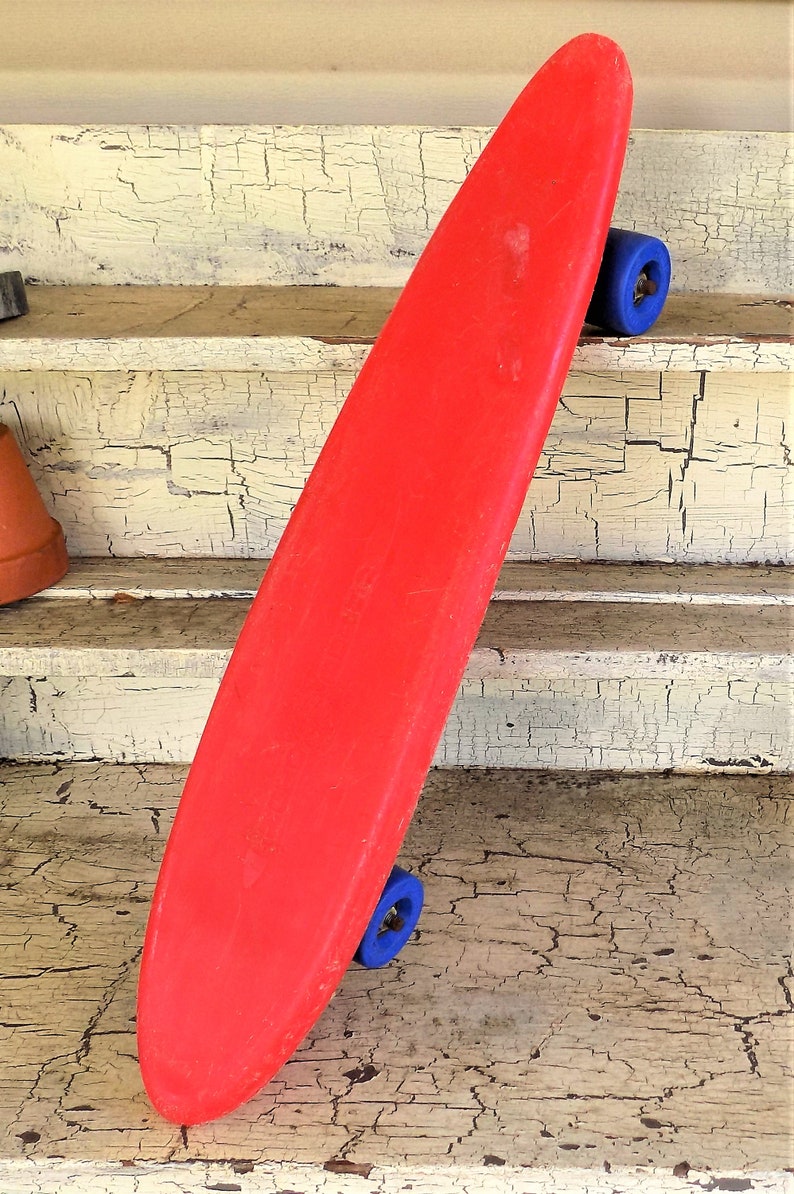 Trick Ray Red Moto Board Red Skateboard Heavy Vinyl Vintage | Etsy