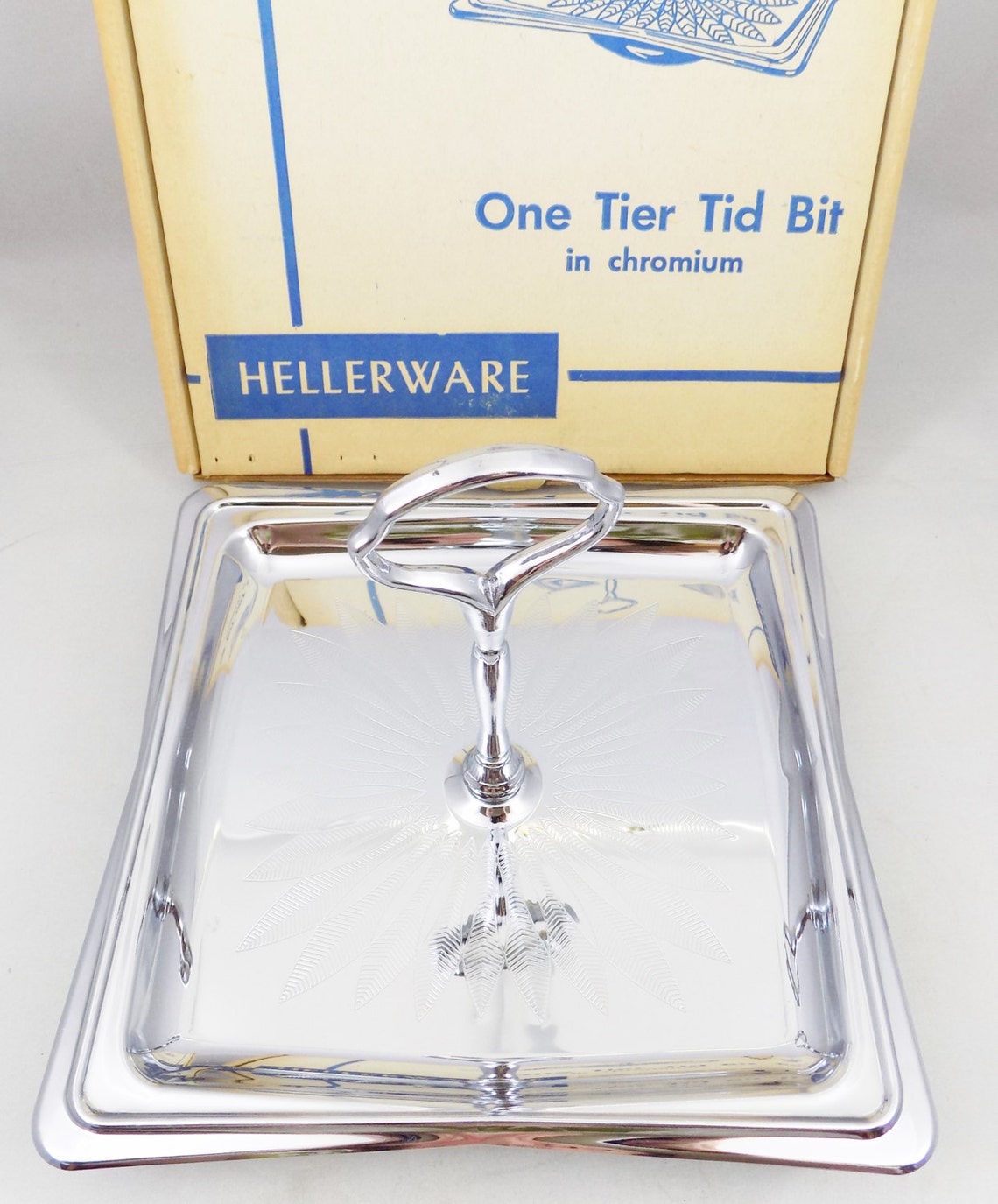 Hellerware Chromium Tray One Tier Tid Bit Mid Century Shiny - Etsy