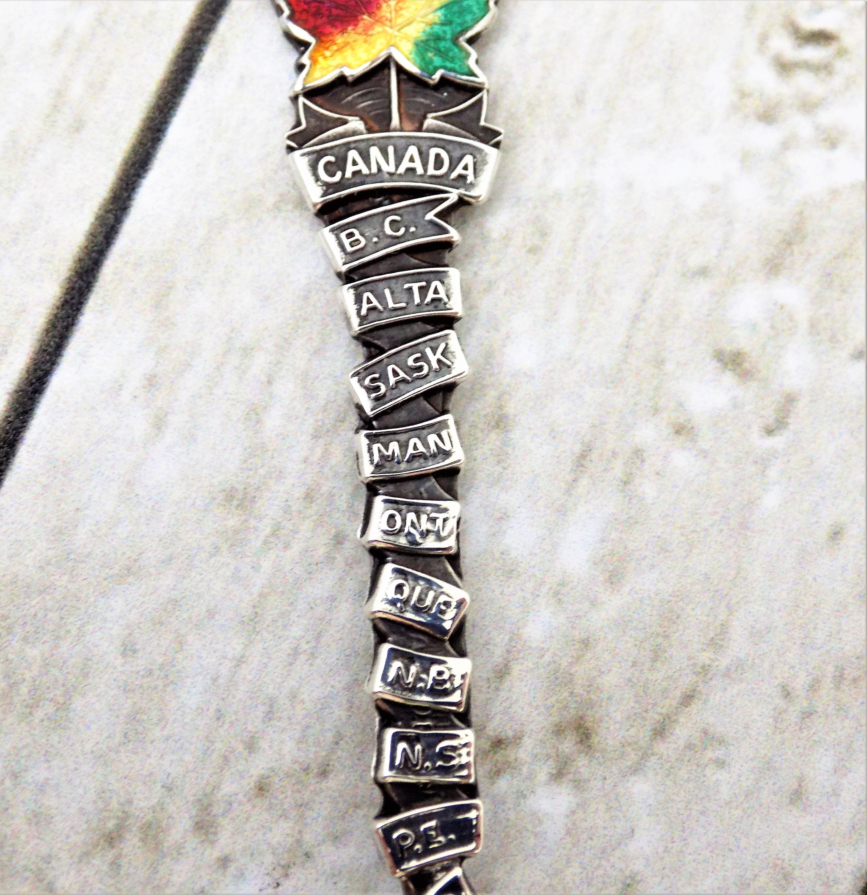 Canada Maple Leaf Souvenirs Sterling Spoon Screwback | Etsy
