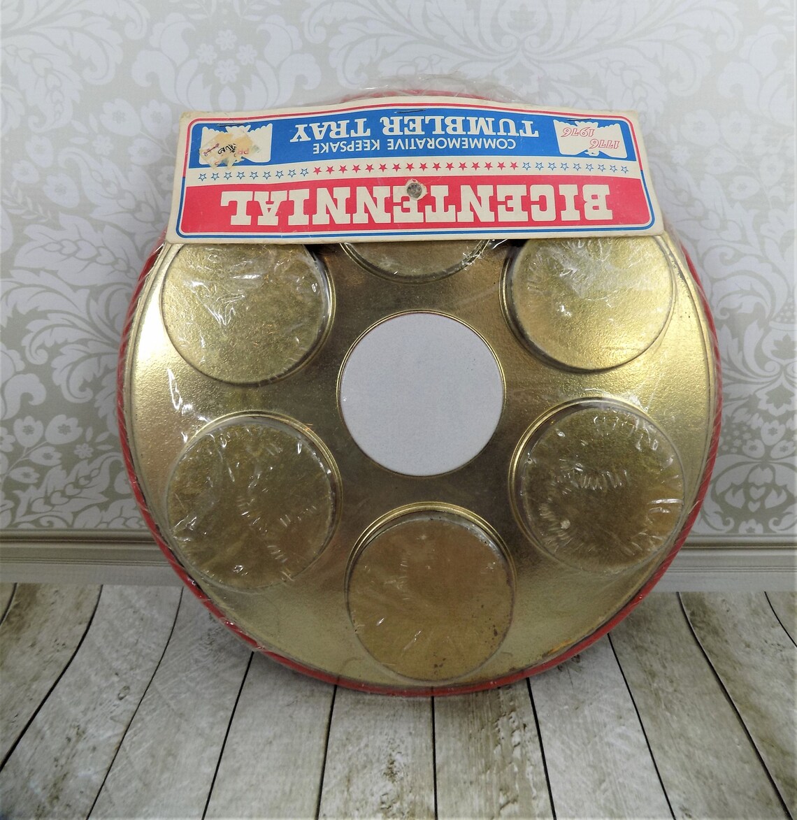 Bicentennial Tumbler Tray Red White Blue 1776 1976 | Etsy