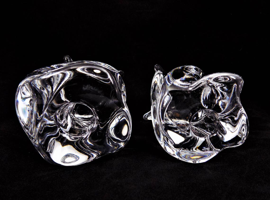 Crystal Candlestick Holders Saint Louis Isabelle One Pair | Etsy