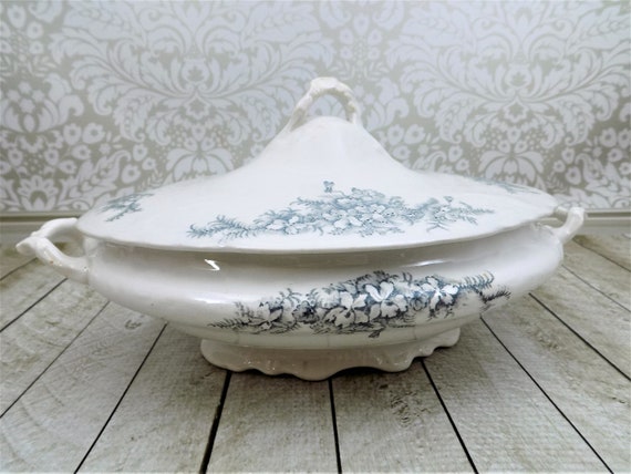 Shenango China Co Covered Vegetable Dish Floral Pattern - Etsy