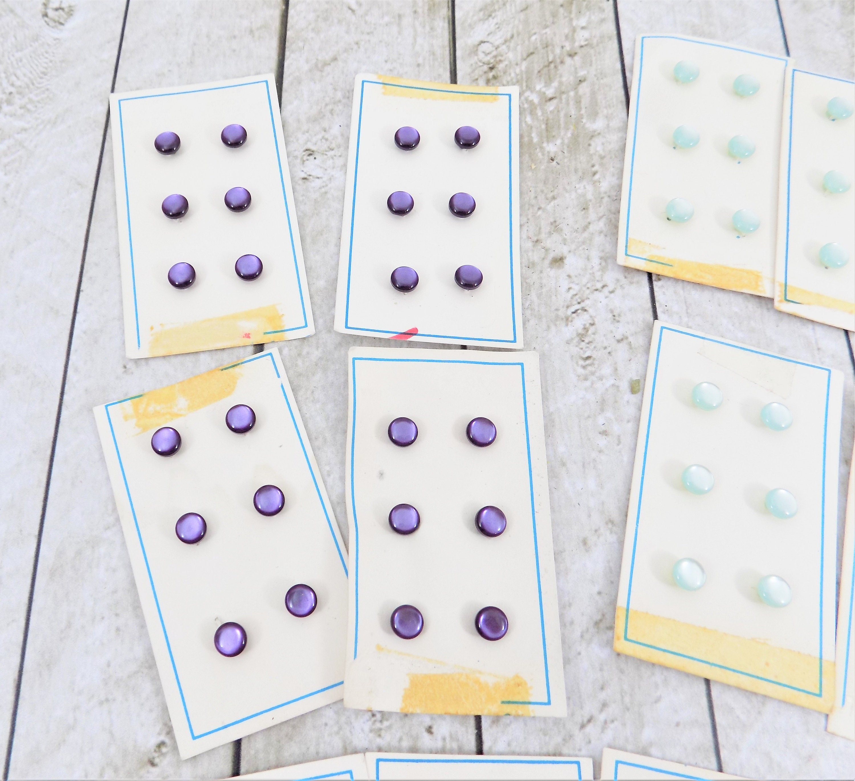 6mm Buttons on Cards Baby Buttons Doll Clothes Vintage | Etsy