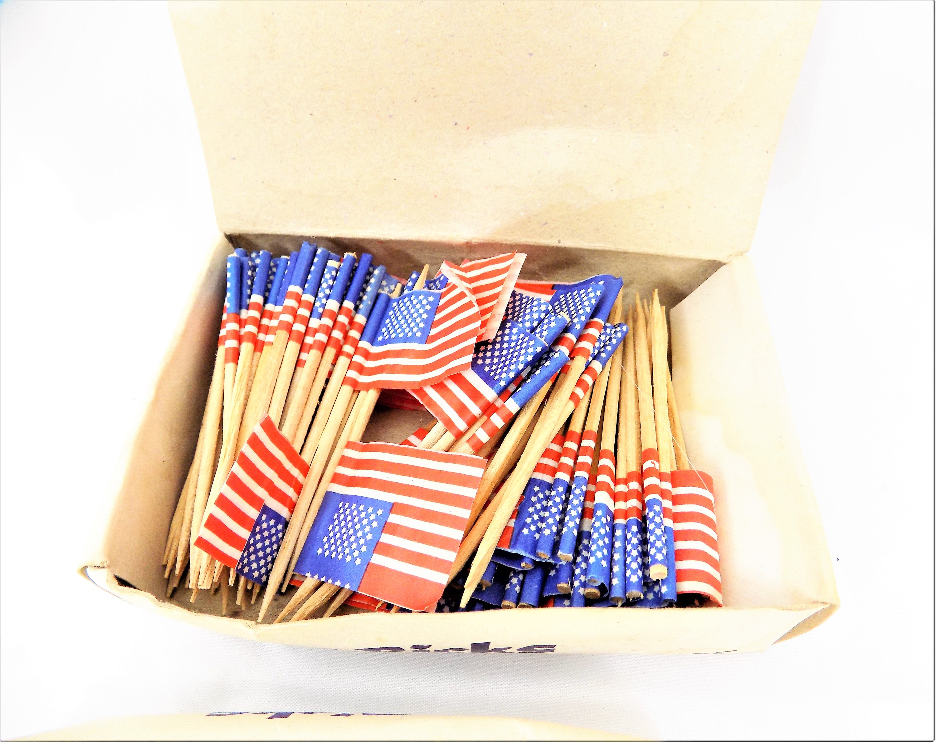 American Flag Party Picks 2 Boxes NOS Patriotic 4th of | Etsy