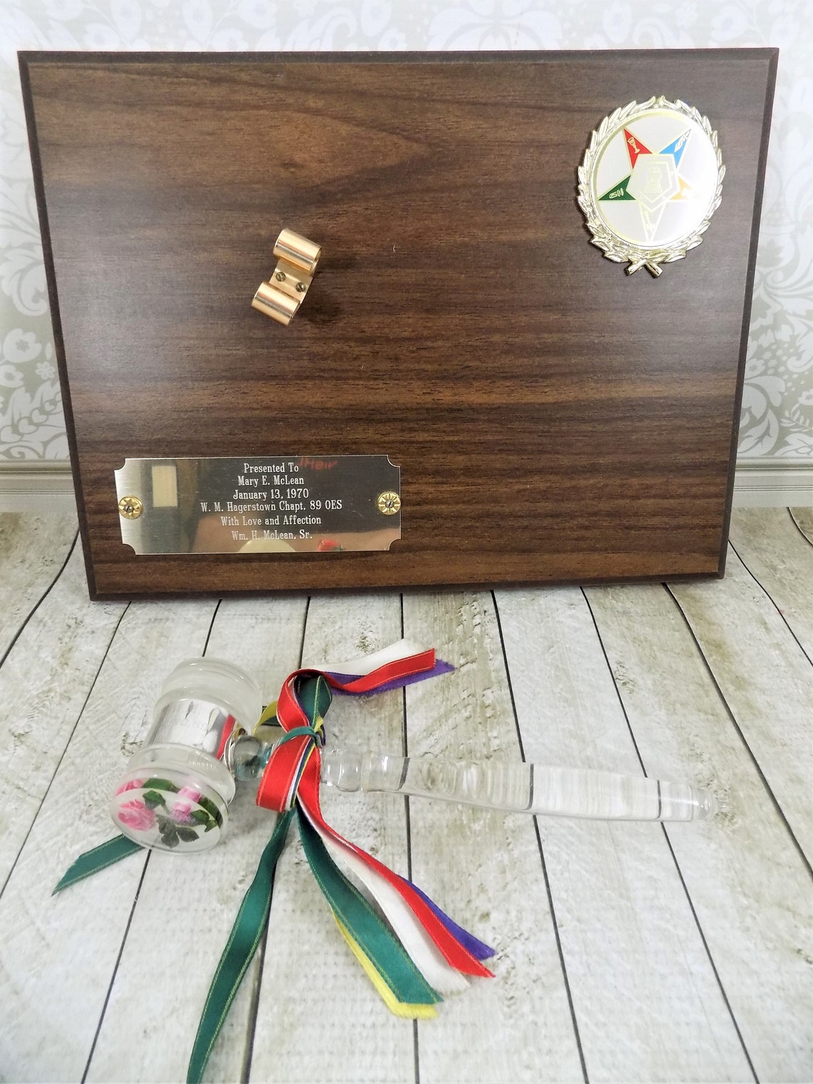 Masonic Lucite Gavel Order of the Eastern Star Mounted on | Etsy