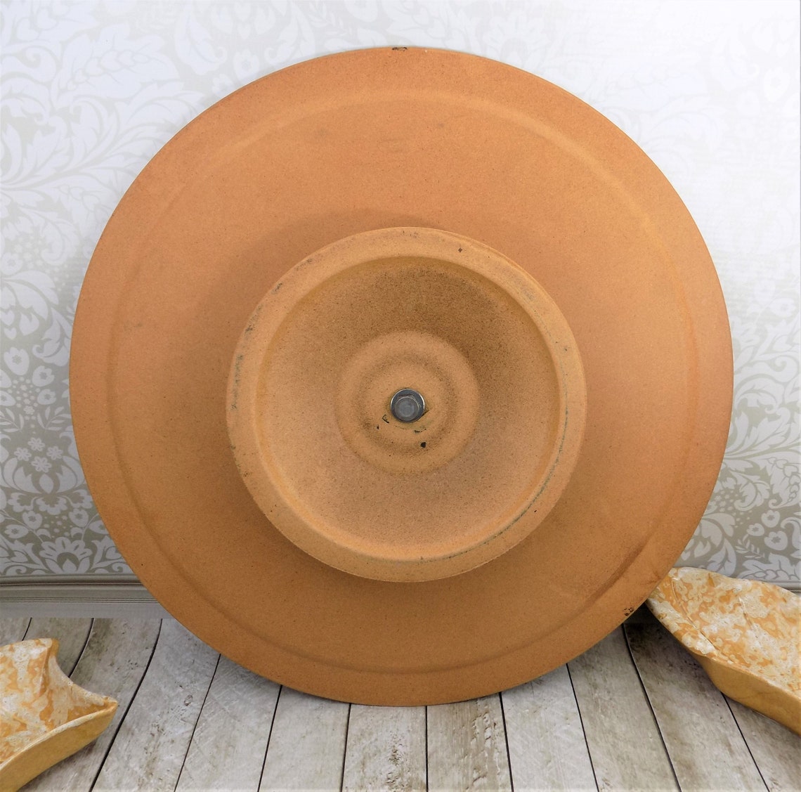 Mid Century Lazy Susan Set USA Pottery Brown Yellow - Etsy