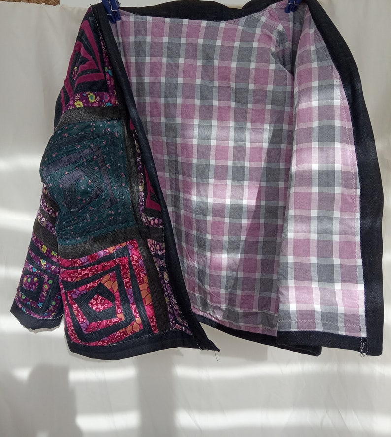 Patchwork Quilted Jacket Cotton Fabric, Quilt Coat, Patchwork Coat ...