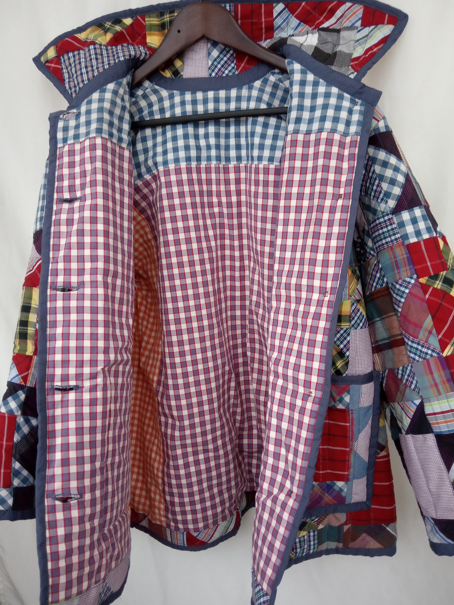 Patchwork Quilted Jacket Cotton Fabric Quilt Coat Patchwork - Etsy