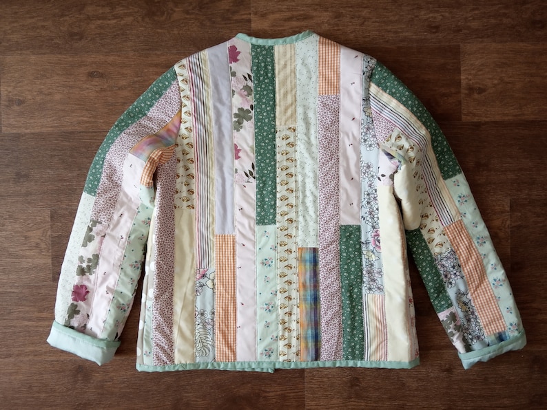 Patchwork Quilted Jacket Cotton Fabric Quilt Coat Patchwork - Etsy