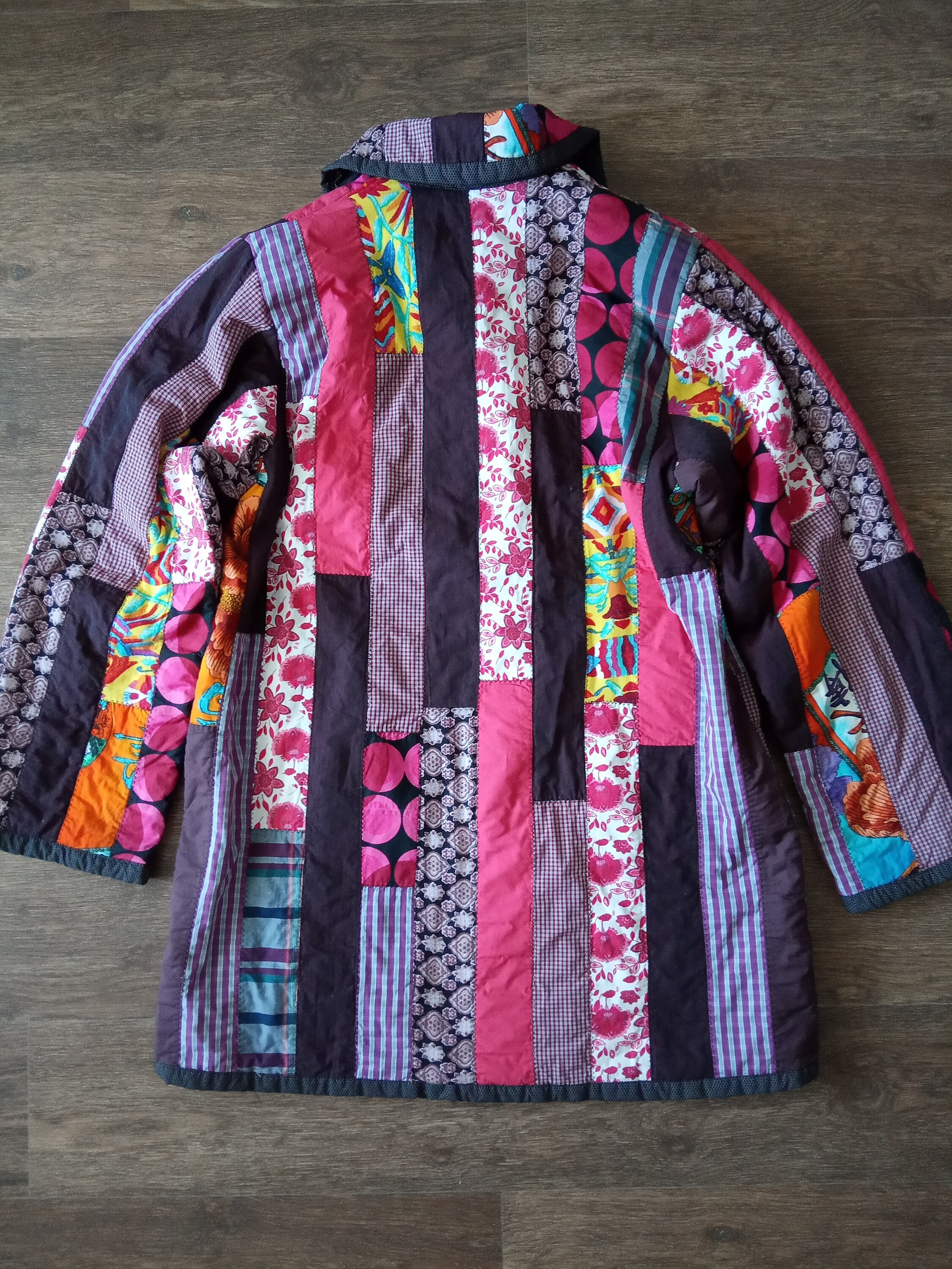 Patchwork Coat Patchwork Quilted Jacket Cotton Fabric Quilt - Etsy