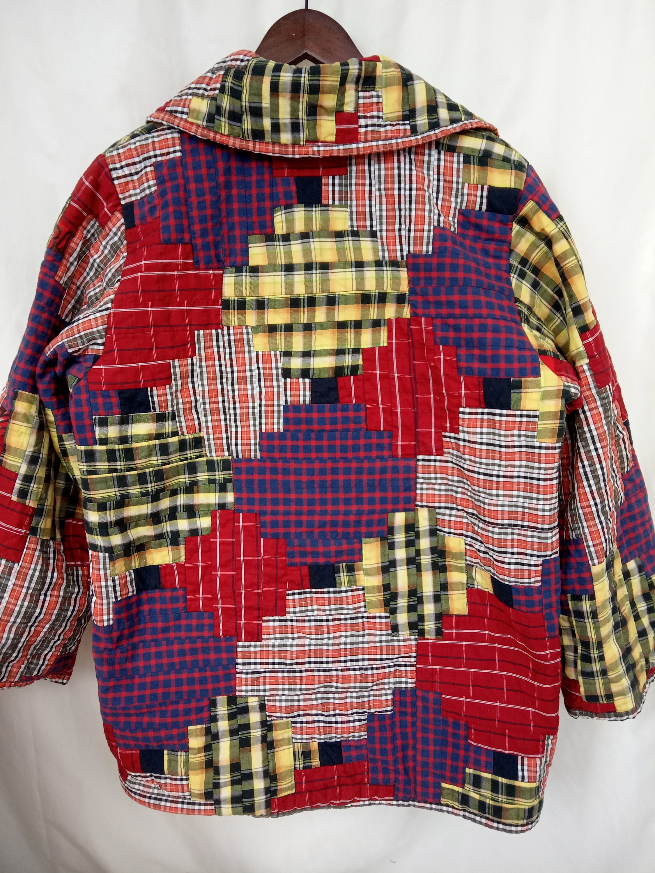 Patchwork Coat, Patchwork Quilted Jacket Cotton Fabric, Quilt Coat ...