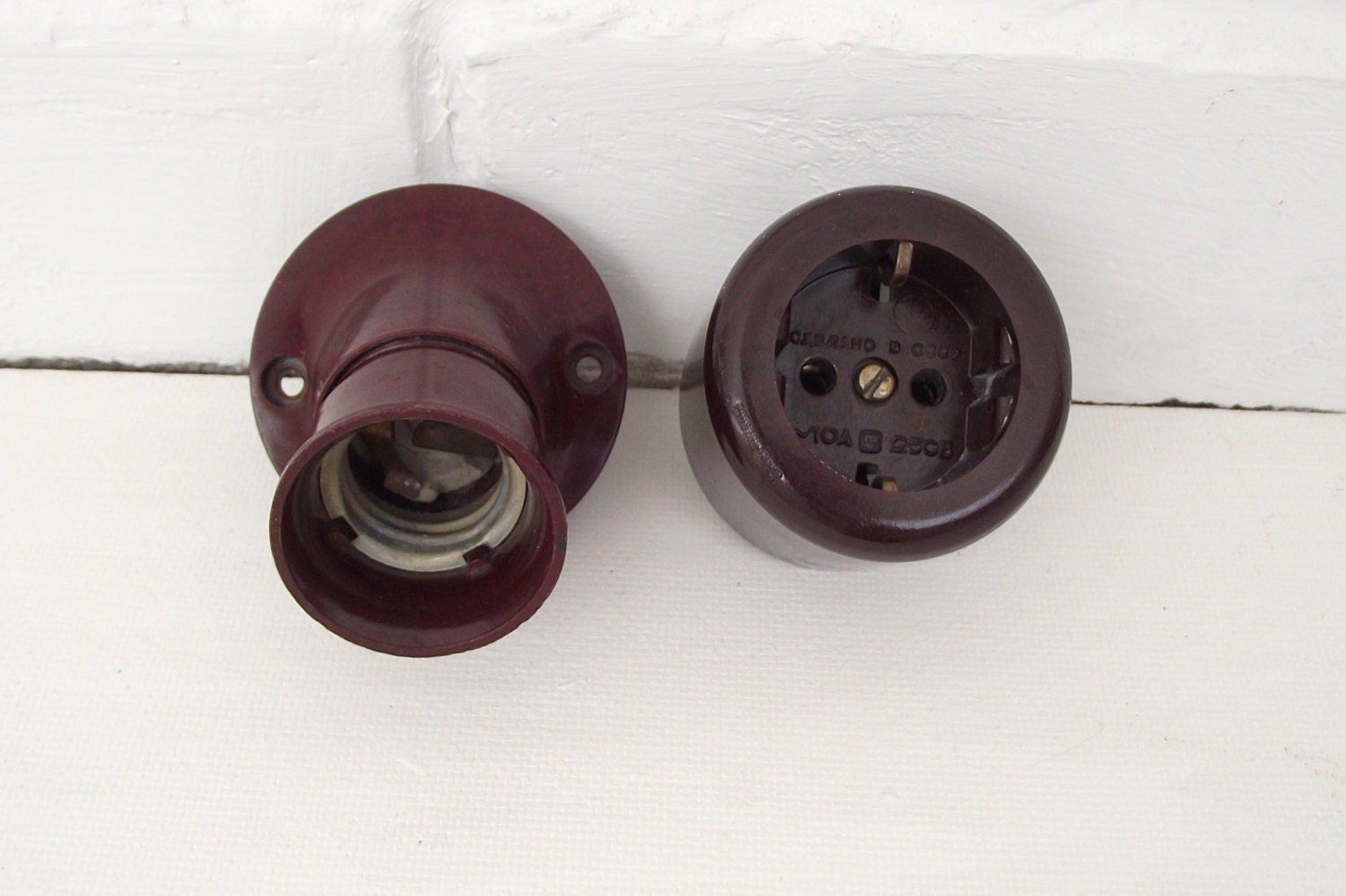 Soviet Vintag Electric Light Socket and Outlet - Etsy