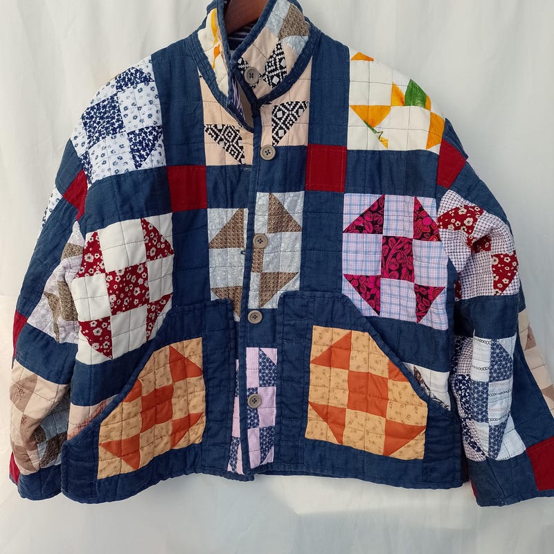 Patchwork Quilt Jacket - Etsy