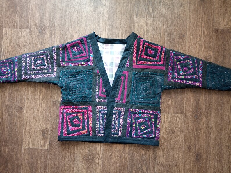 Patchwork Quilted Jacket Cotton Fabric, Quilt Coat, Patchwork Coat, Handmade Coat, Upcycled - Etsy