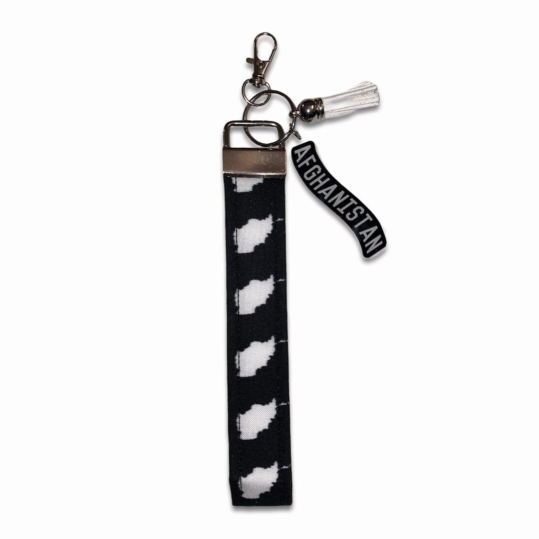 AFG Map Wristlet Keyfob BLACK - Etsy