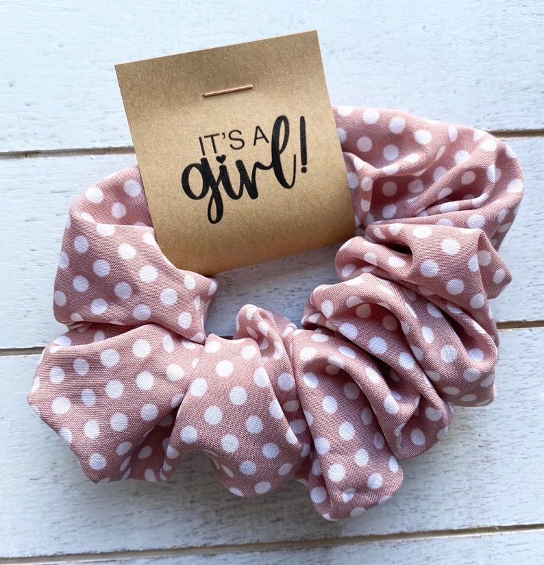 ITS A GIRL Custom Baby Shower Scrunchies Baby Shower - Etsy