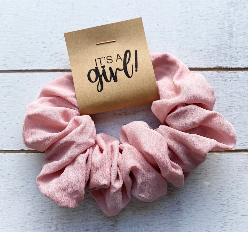 ITS A GIRL Custom Baby Shower Scrunchies Baby Shower - Etsy