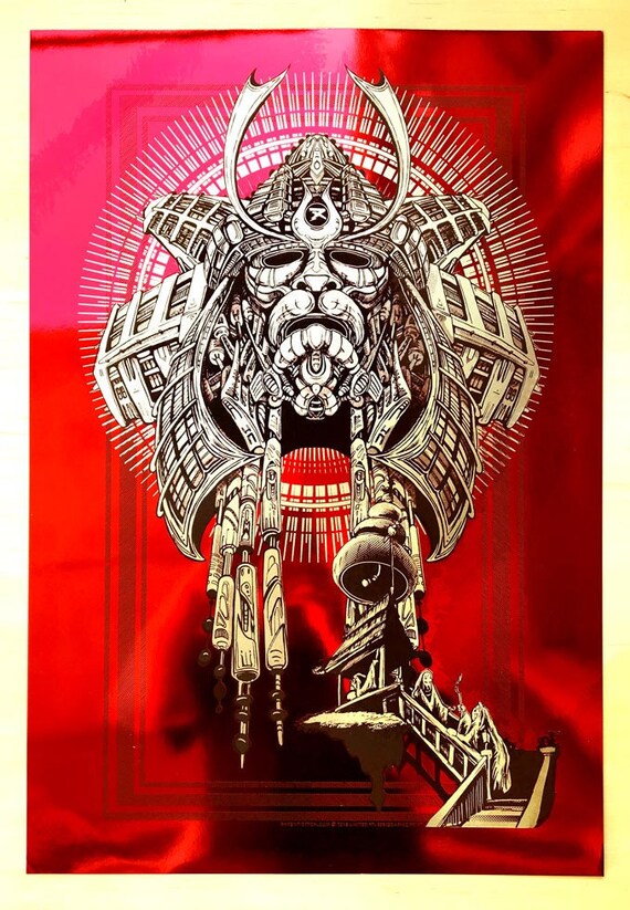 Samurai: Red Mirror Gold Metallic Ed. | Etsy