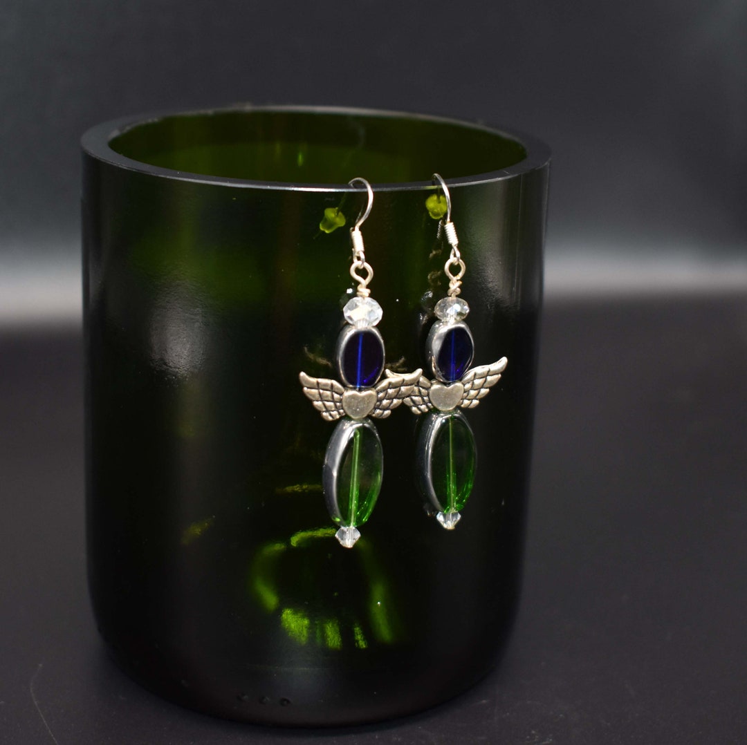 Seahawk Angel Earrings - Etsy
