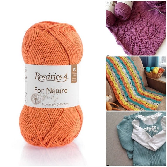 Knitting & Crochet DK Cotton Yarn 50g Ball 100% Organic | Etsy UK