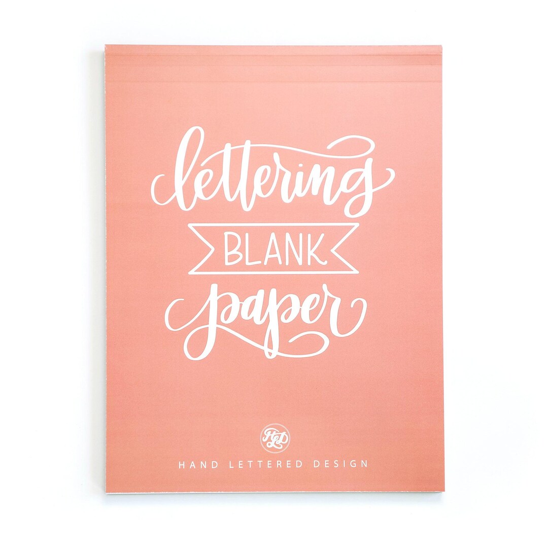Lettering Blank Paper Pad - Etsy