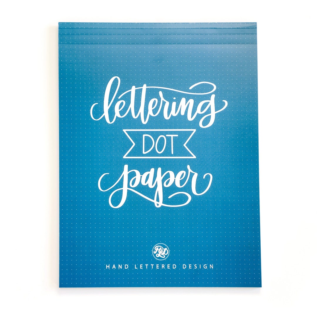Lettering Dot Paper Pad - Etsy
