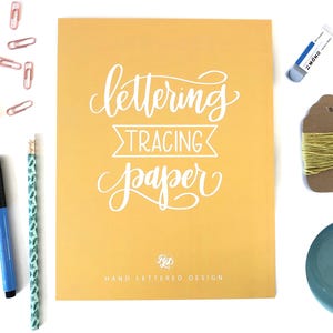 Lettering Tracing Paper Pad - Etsy