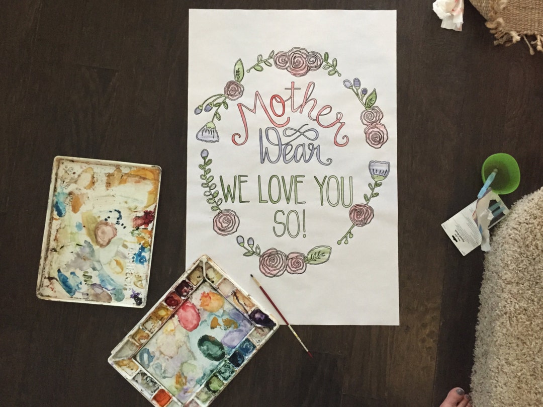 INSTANT DIGITAL Download-mother Dear We Love You So, Mother's Day ...