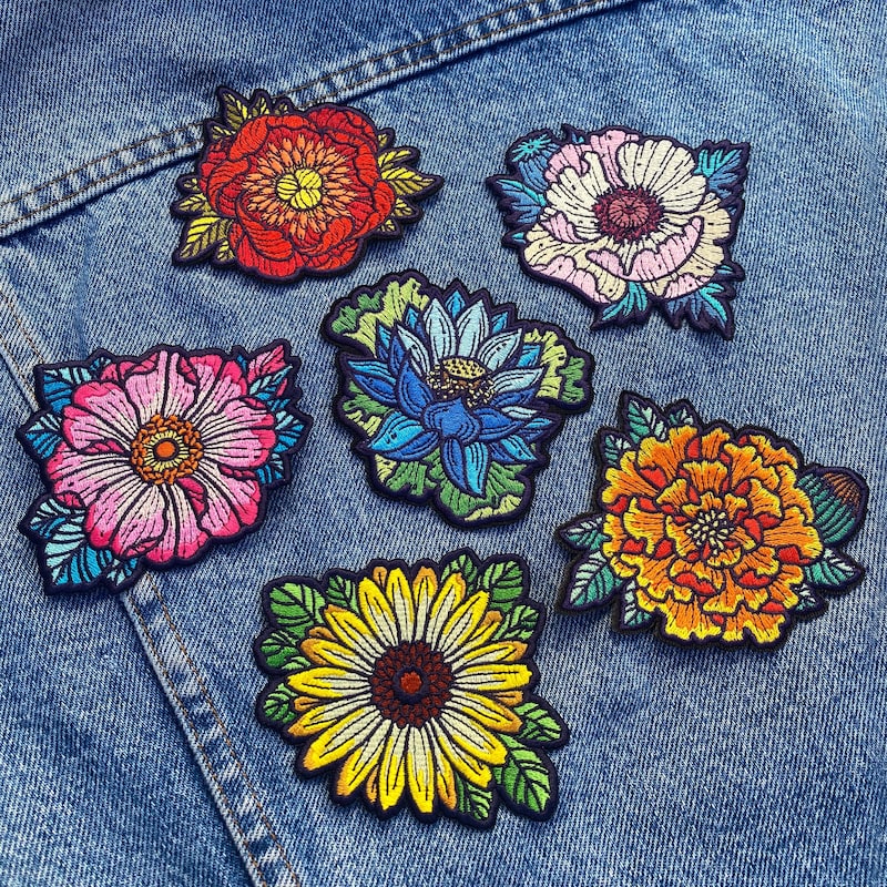 Floral Patches - Etsy