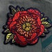 Peony Embroidered Iron on Patch Embroidered Flower Patch - Etsy