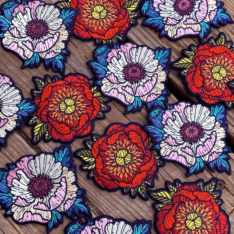 Flower Iron on Patch - Etsy