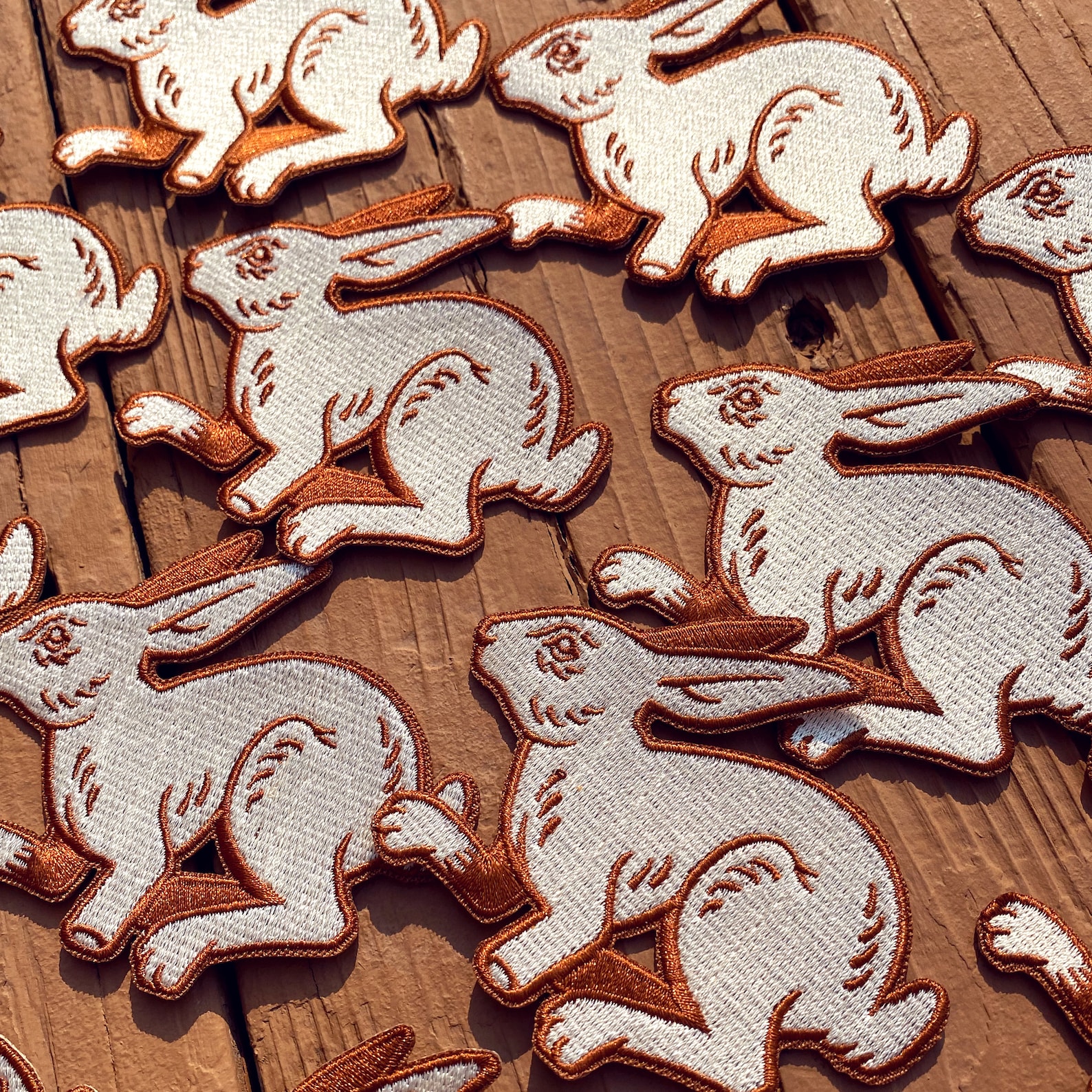 Rabbit Embroidered Iron on Patch Anti Rabbit's Foot - Etsy